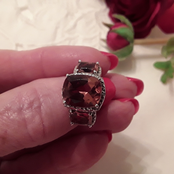 JTV | Jewelry | New 925 Sterling Jtv Champagne Topaz Ring Size 7 | Poshmark